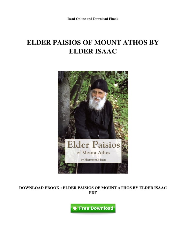 Elder Paisios of Mount Athos Overview | PDF | Monk | Saint