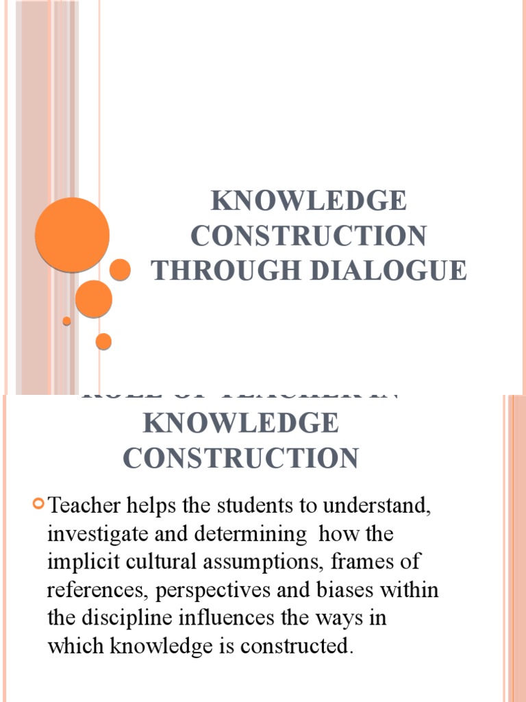 Dialogue in Knowledge Construction | PDF