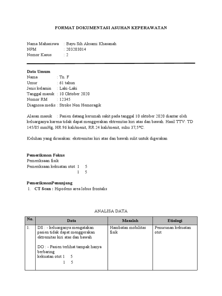 ASKEP Bayu Sih Aksami Kasus 2 | PDF