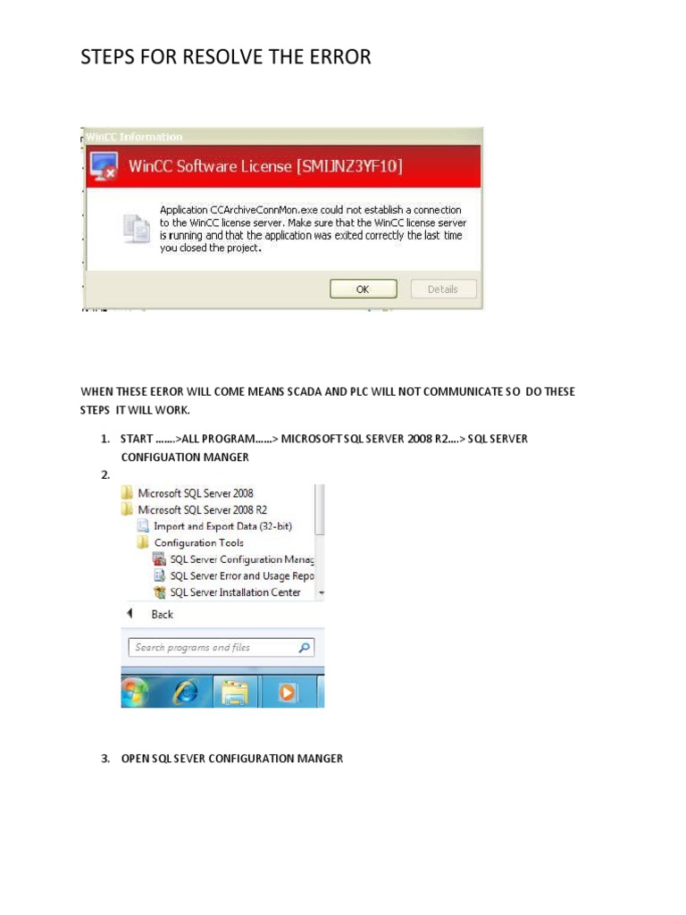 Fix SCADA PLC Communication Errors | PDF