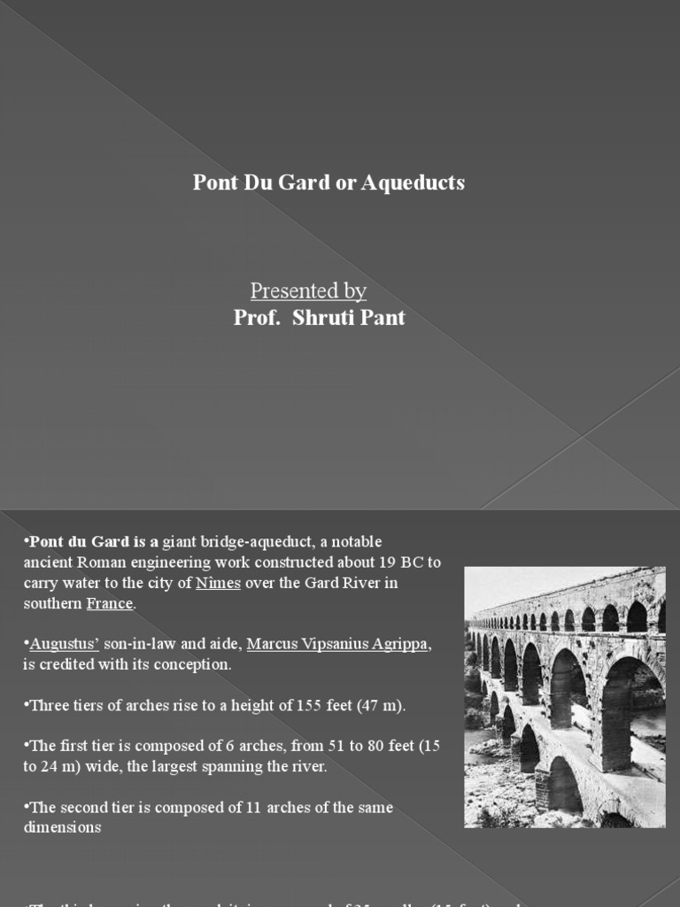 Pont Du Gard or Aqueducts | PDF