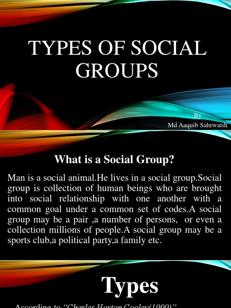 Types of Social Groups: by MD Aaquib Sahrwardi | PDF | Social Group ...
