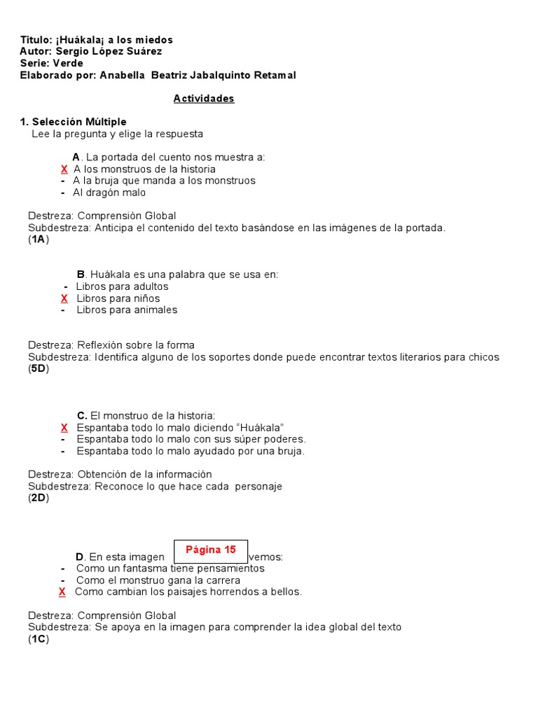 ¡Huákala A Los Miedos¡ | PDF