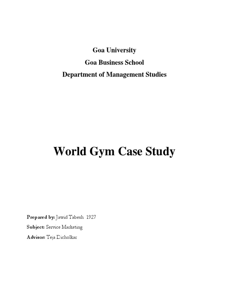 Report World Gym Case Study PDF | PDF | Demand | Pricing