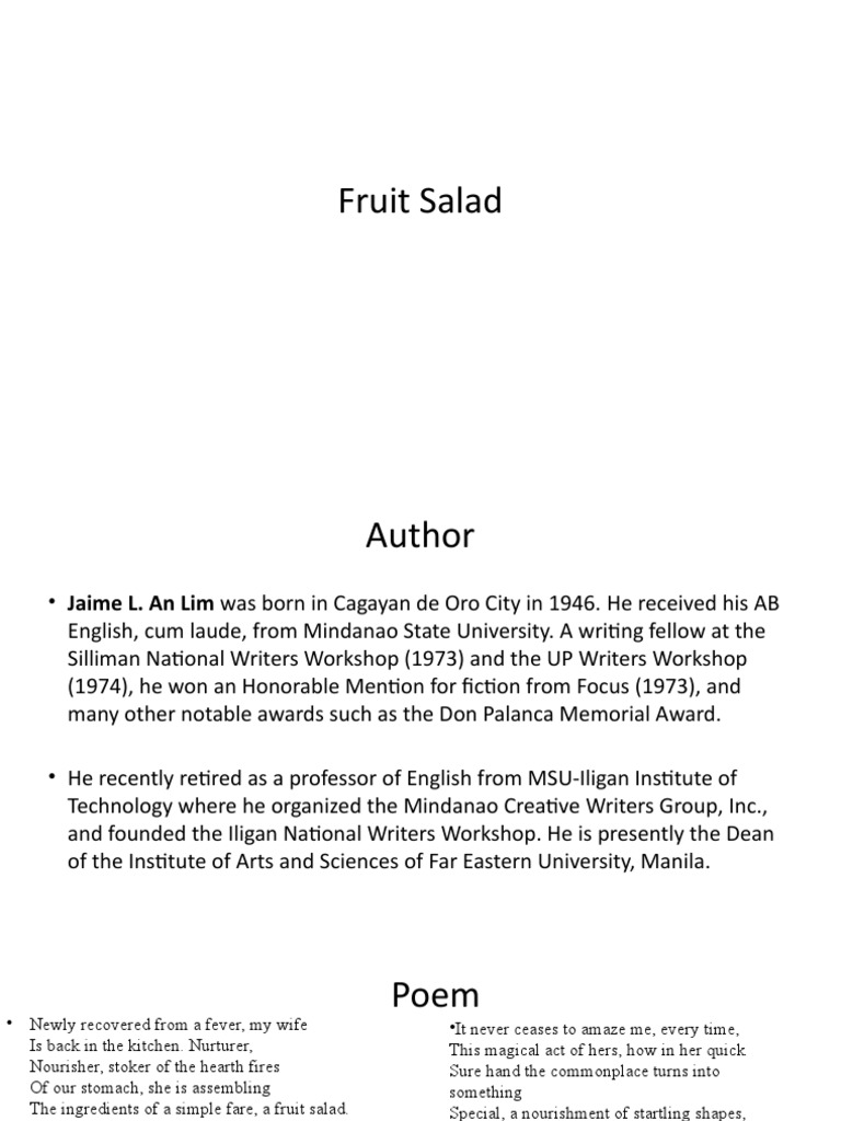 Fruit Salad | PDF | Edible Fruits | Foods