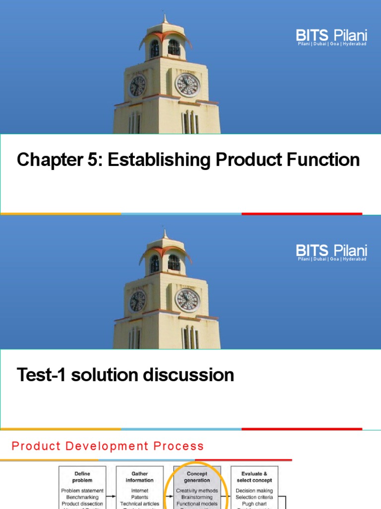 Chapter 5: Establishing Product Function: BITS Pilani | PDF | Behavioural Sciences | Cognition