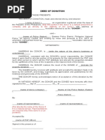 Deed of Donation - Sample | PDF | Philippines | Society