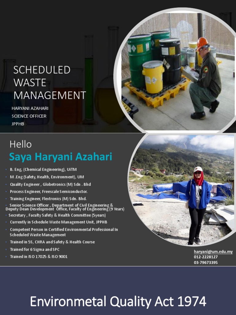 Scheduled Waste Management PDF | Download Free PDF | Solvent | Waste