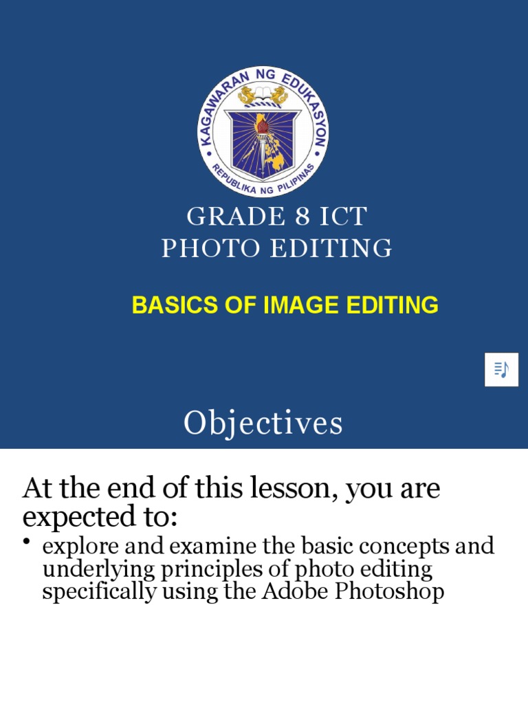 Grade 8 Ict Photo Editing: Basics of Image Editing | PDF | Image ...