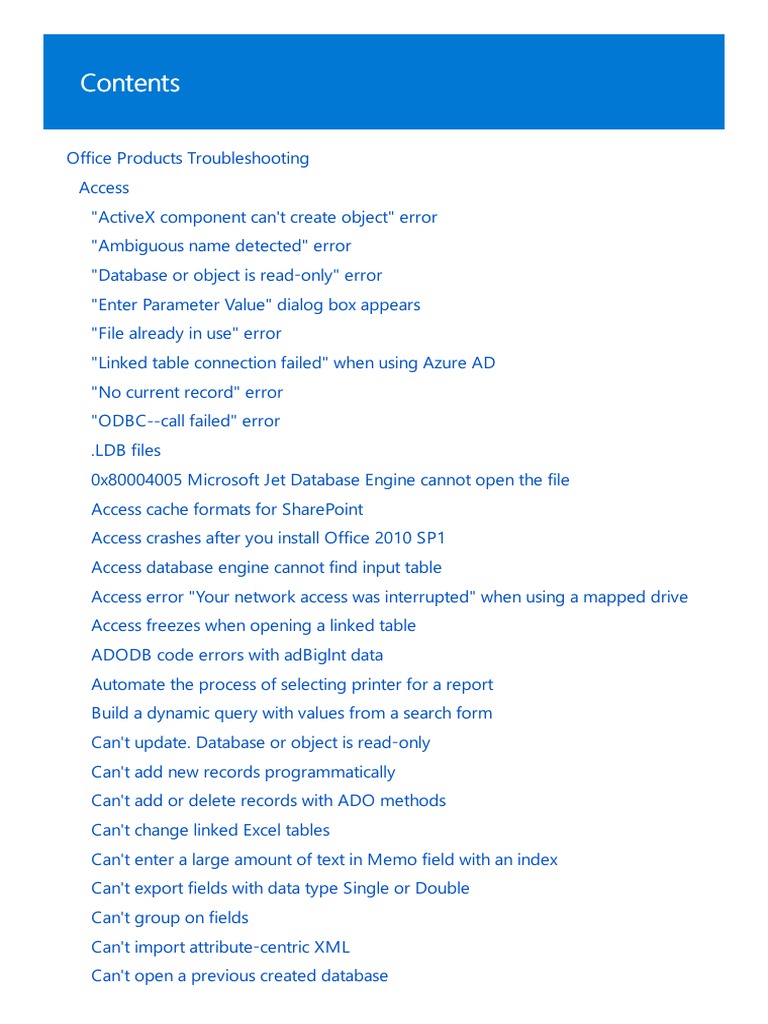 Microsoft PDF | PDF | Microsoft Access | Microsoft Excel