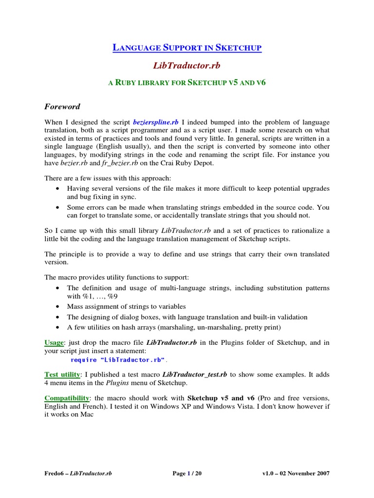 Tutorial Traductor - English - v1.1 - 20 Jan 08 | PDF | Parameter ...