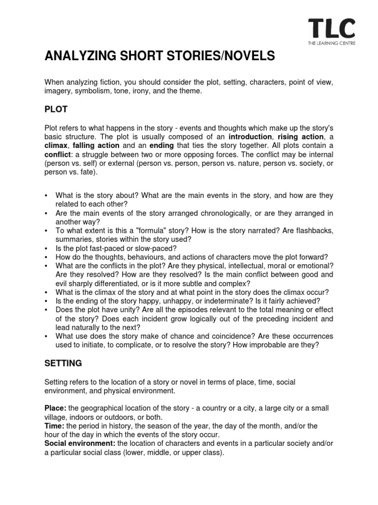 Analyzing Short Stories PDF | PDF | Narration | Irony