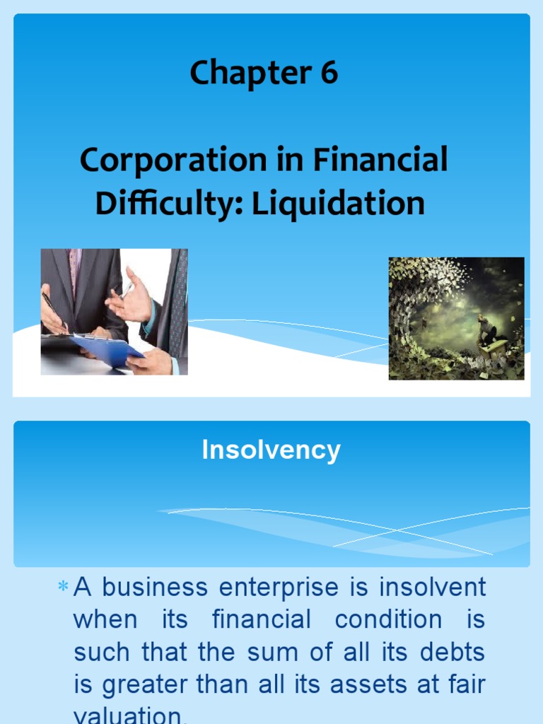 Corporate Liquidation Process | PDF | Unsecured Debt | Equity (Finance)
