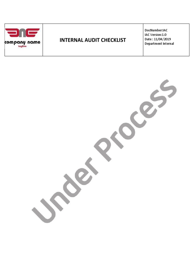 Internal Audit Checklist 2 | PDF | Business | Computers