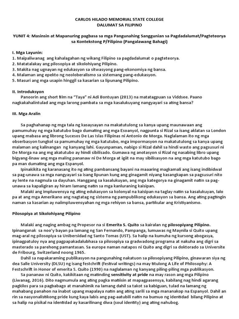 Dalumat Yunit 4 | PDF