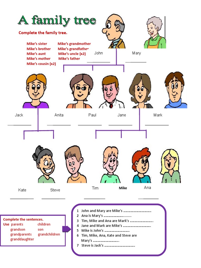 A Family Tree Fun Activities Games Tests - 26433 | PDF