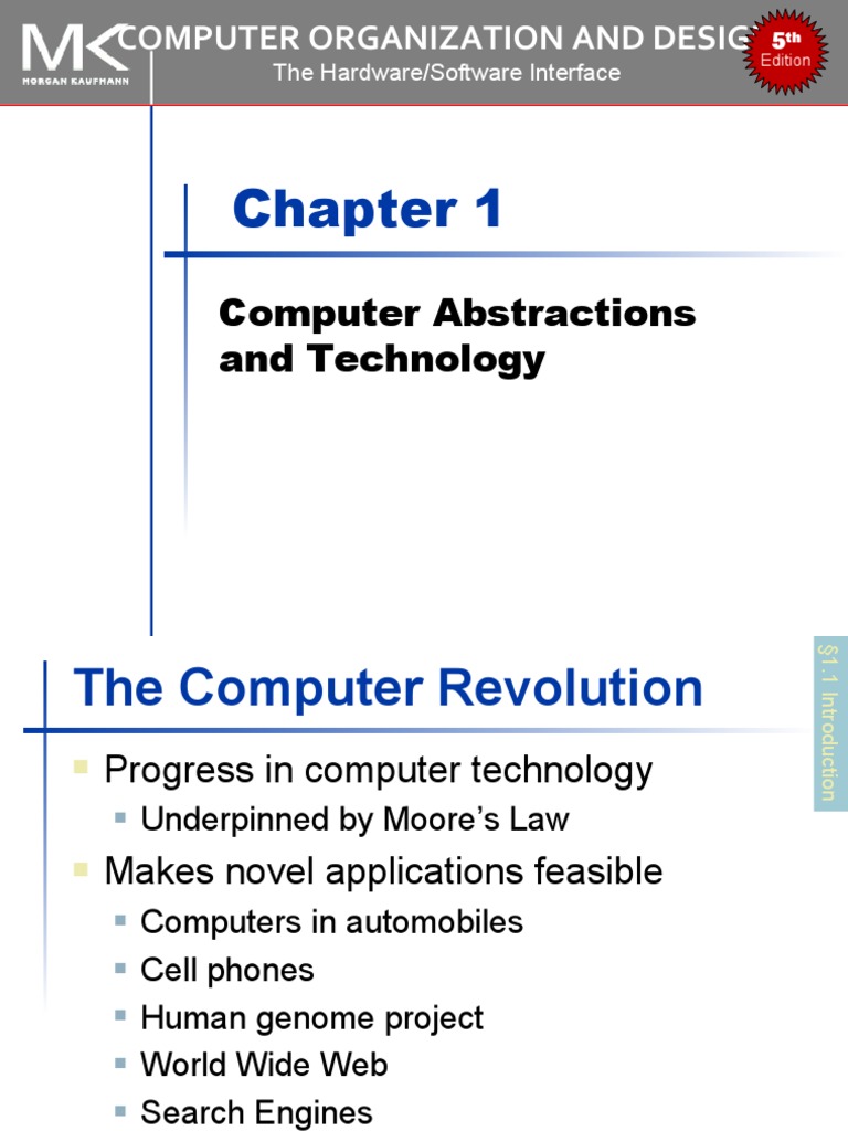Computer Abstractions and Technology | PDF | Central Processing Unit | Integrated Circuit
