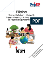 Filipino Module 1 Grade 3 | PDF