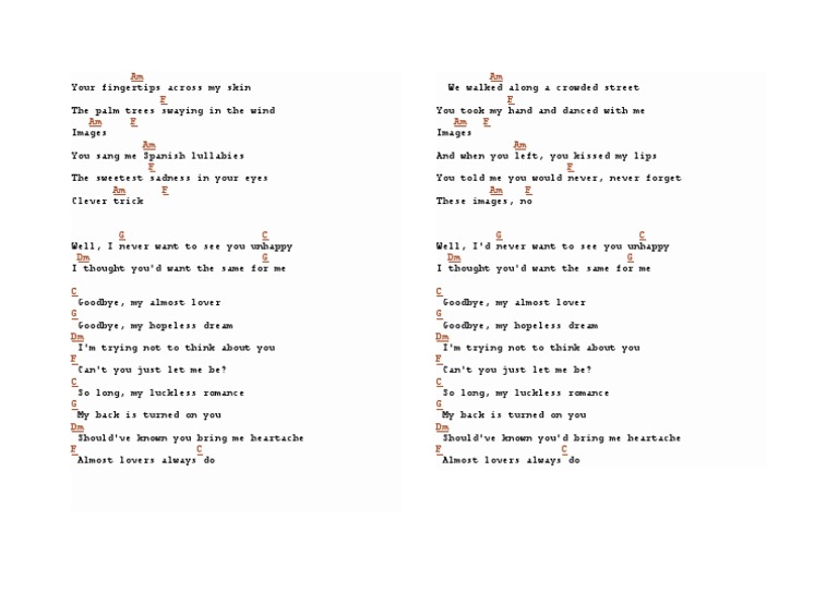 Almost Lover | PDF