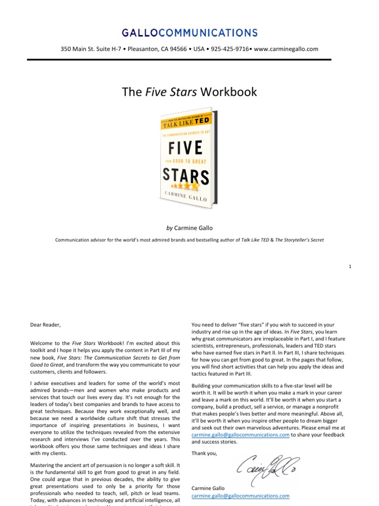 Five Stars Workbook - Free Giveaway FINAL PDF | PDF | Metaphor ...