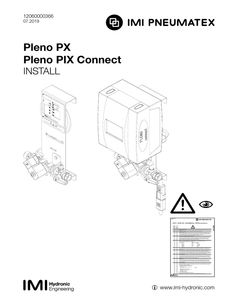 Pleno PX Pleno PIX Connect: Install | PDF | Equipment | Manufactured Goods