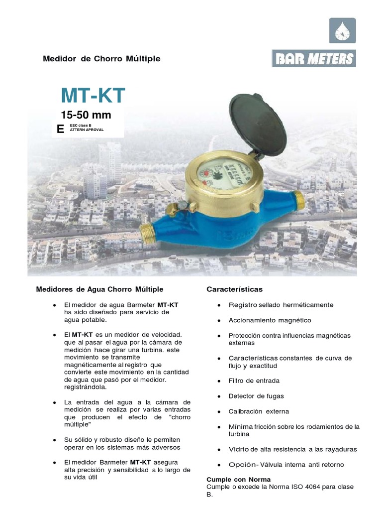 Medidor Bar Meter MT KT | PDF | Agua | Naturaleza