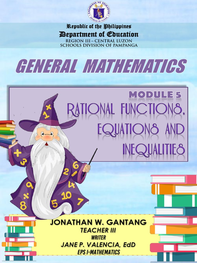 Grade 11 1st Quarter Module 5 Rational Functions Equations and ...