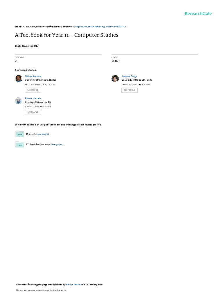 Computer Studies Year 11 | PDF | Computer Data Storage | Printer (Computing)