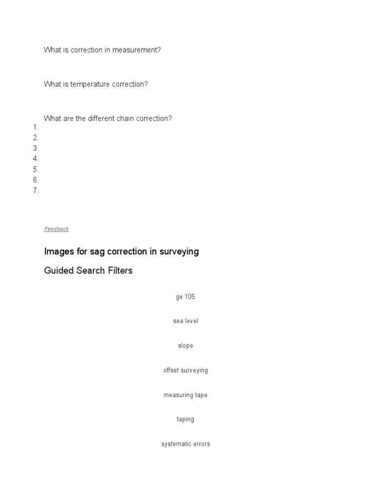 Images For Sag Correction in Surveying | PDF