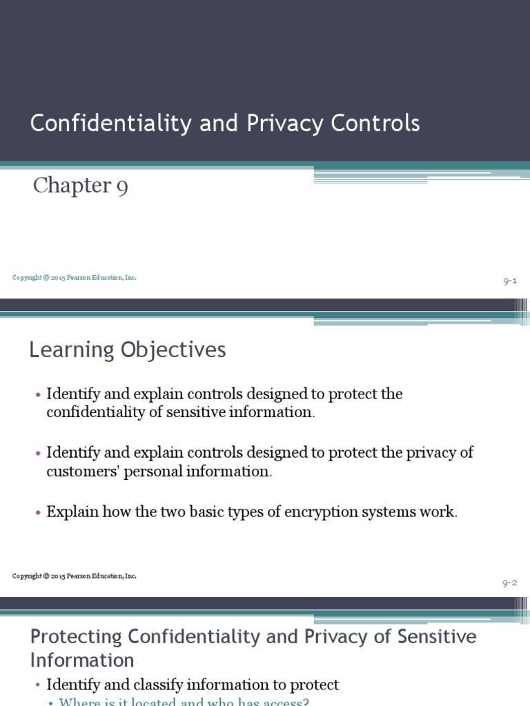 Confidentiality and Privacy Controls | PDF | Key (Cryptography) | Encryption