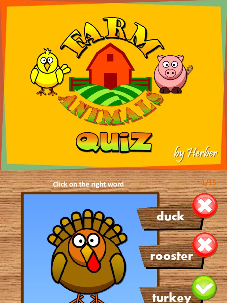 Farm Animals Quiz Fun Activities Games Games - 65247 | PDF | Bovidae ...