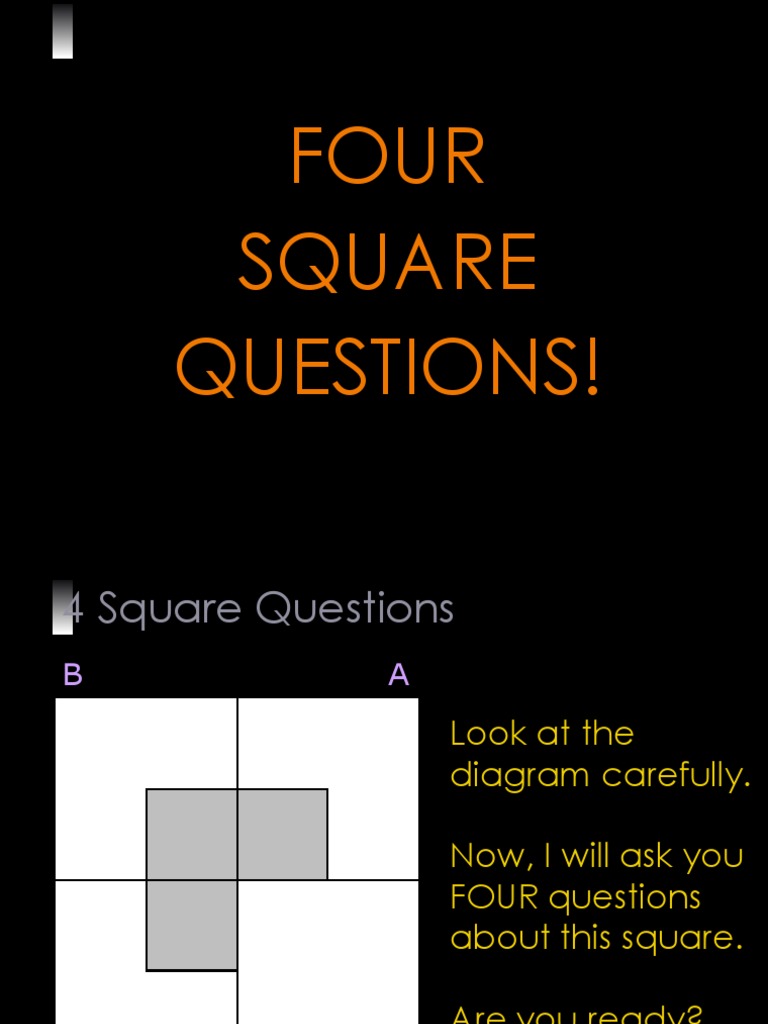 Four Square Questions! | PDF | Diseases And Disorders
