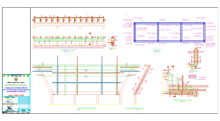 Exemple de Plan Ferraillage Dalot en PDF | PDF