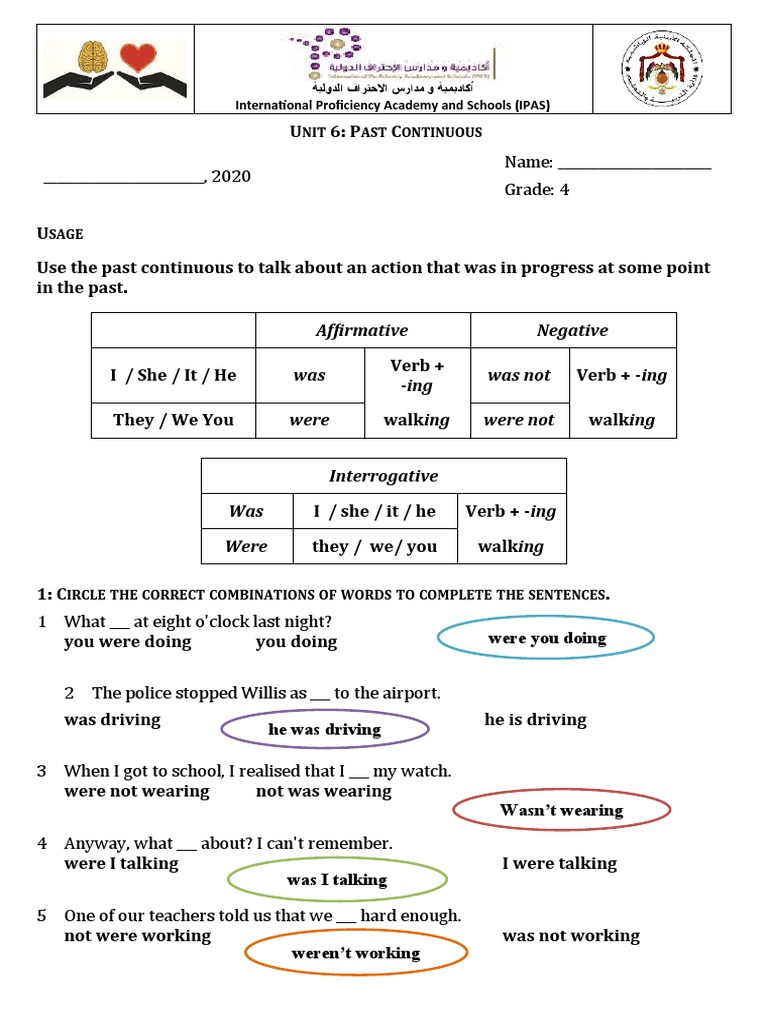 4 Unit 6 Worksheet (1) Answer Key | PDF | Linguistic Typology ...