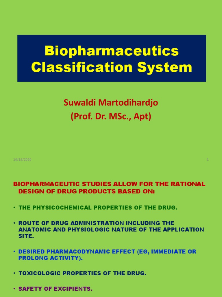 Overview of the BCS Classification System | PDF | Lipid Bilayer | Diffusion