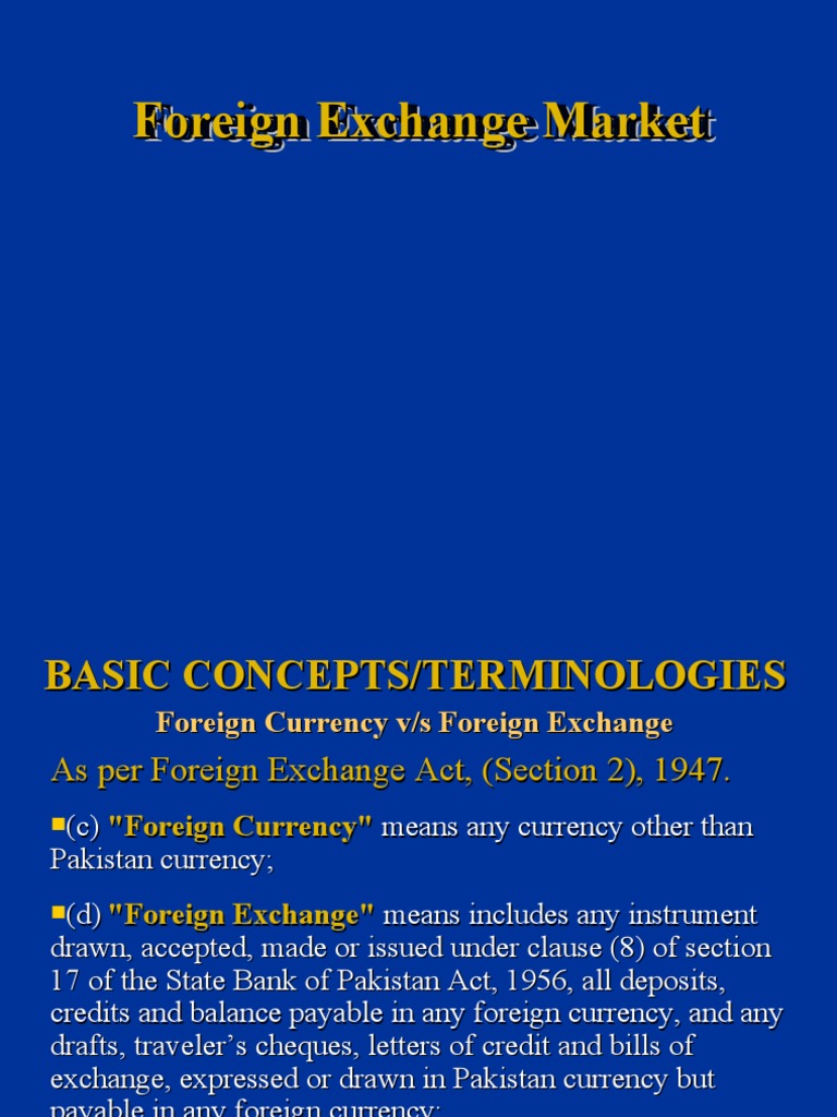 Foreign Exchange Market | PDF | Foreign Exchange Market | Exchange Rate