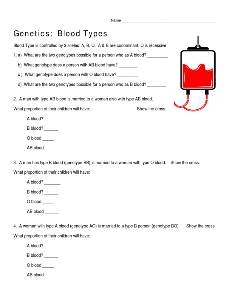 Genetics Blood Types (Bio2)