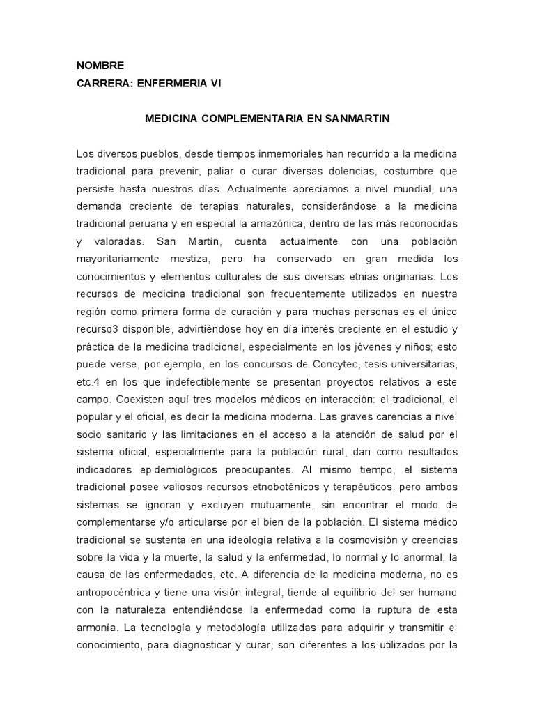 Medicina Complementaria | PDF | Medicina alternativa | Medicina