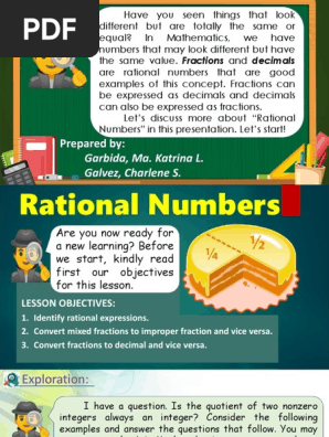 Rational Numbers Examples In Real Life