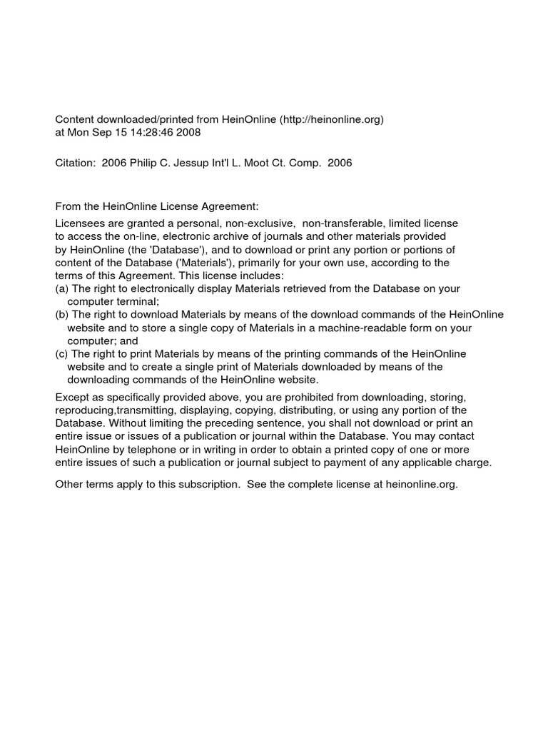 Understanding Bench Memorandums | PDF | International Law | Treaty