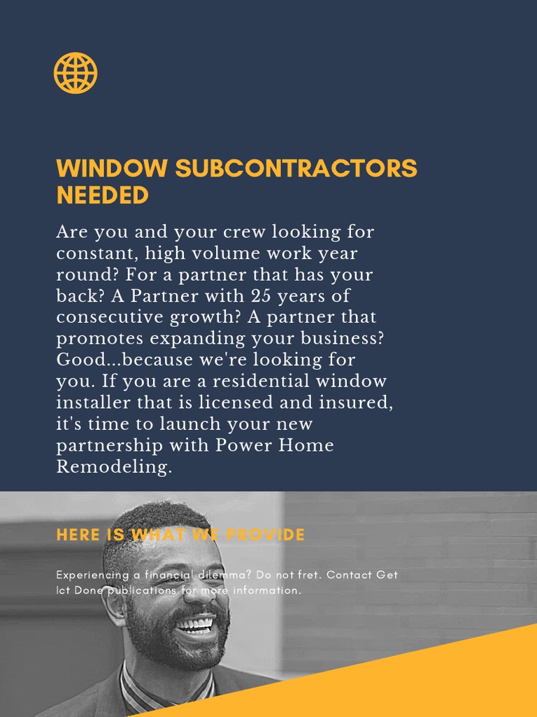 Window Installers Wanted | PDF