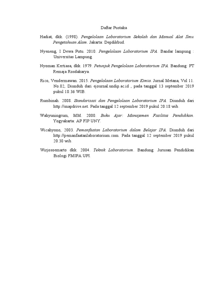 Daftar Pustaka Penglab | PDF | Teknologi & Rekayasa