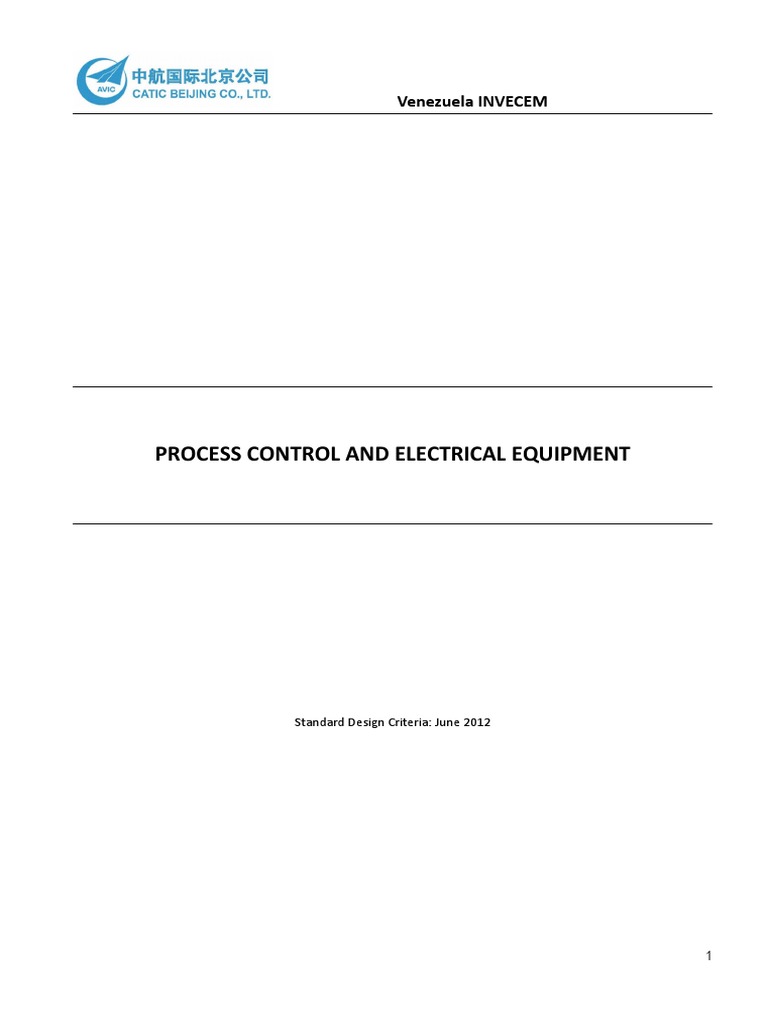 3.1 - Process Control and Electrical Description | PDF | Power Supply ...