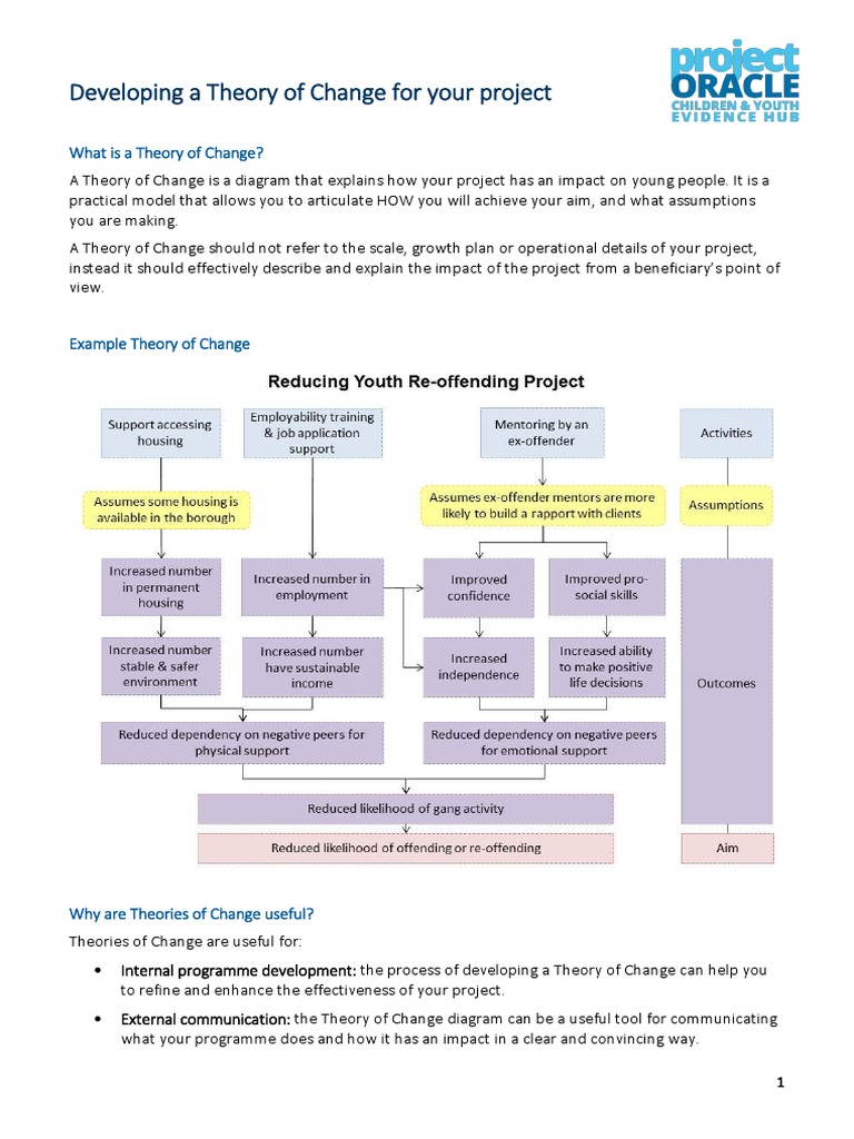 Developing A Theory of Change For Your Project | PDF | Causality ...
