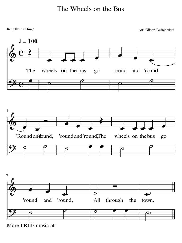 'Round, and 'Round Go The Bus On Wheels The | PDF