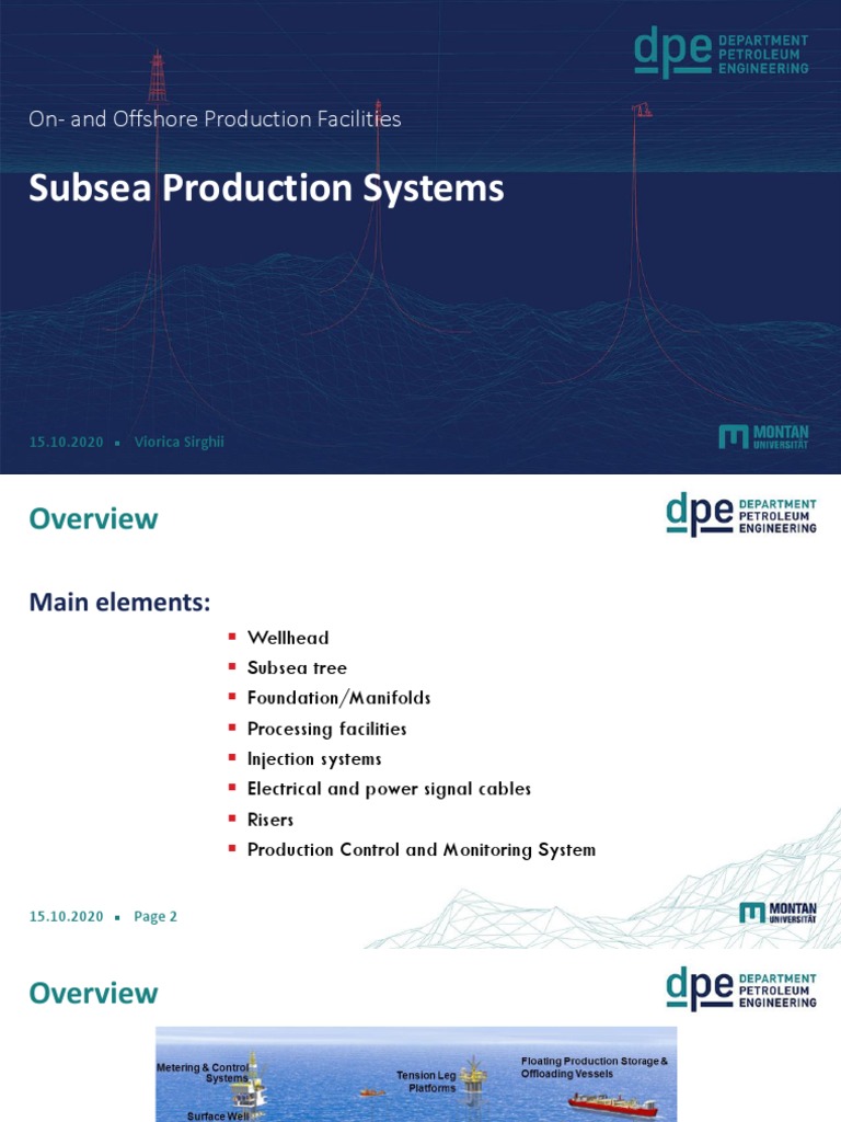 Subsea Production Systems 2020 | PDF | Technology & Engineering