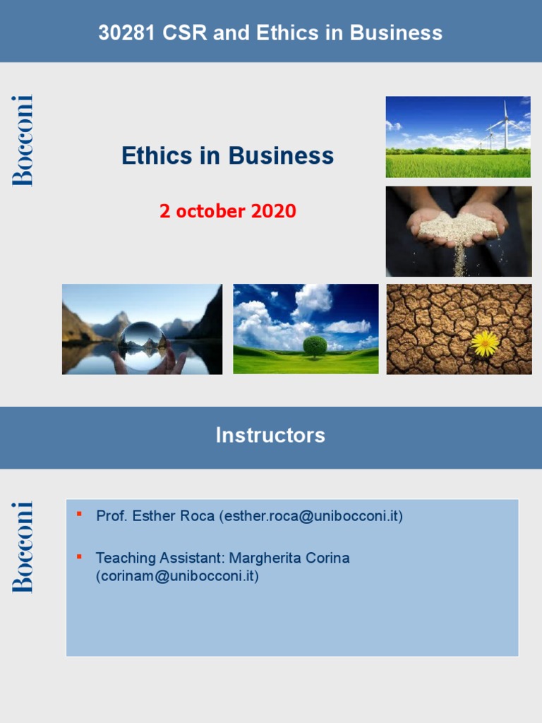 Ethics in Business: An Introduction to Key Concepts and Their Role in ...