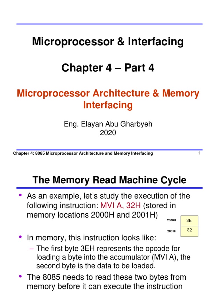 Microprocessor And Interfacing Part 4 Pdf Central Processing Unit Microprocessor