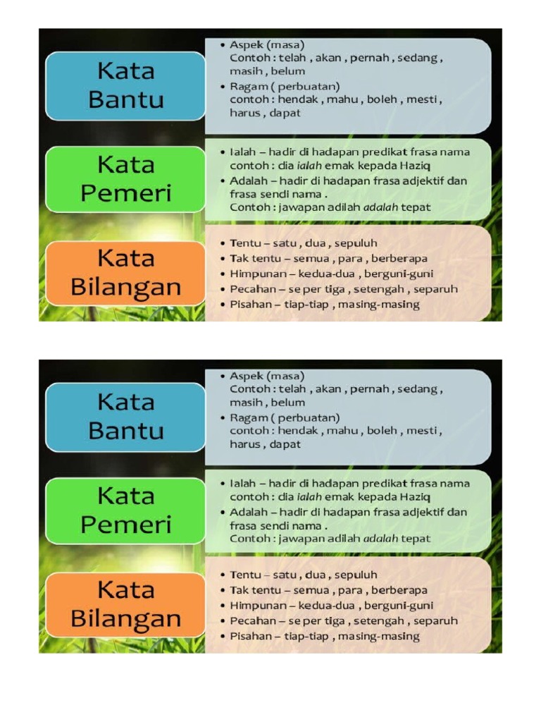 Nota Kata Bantu | PDF