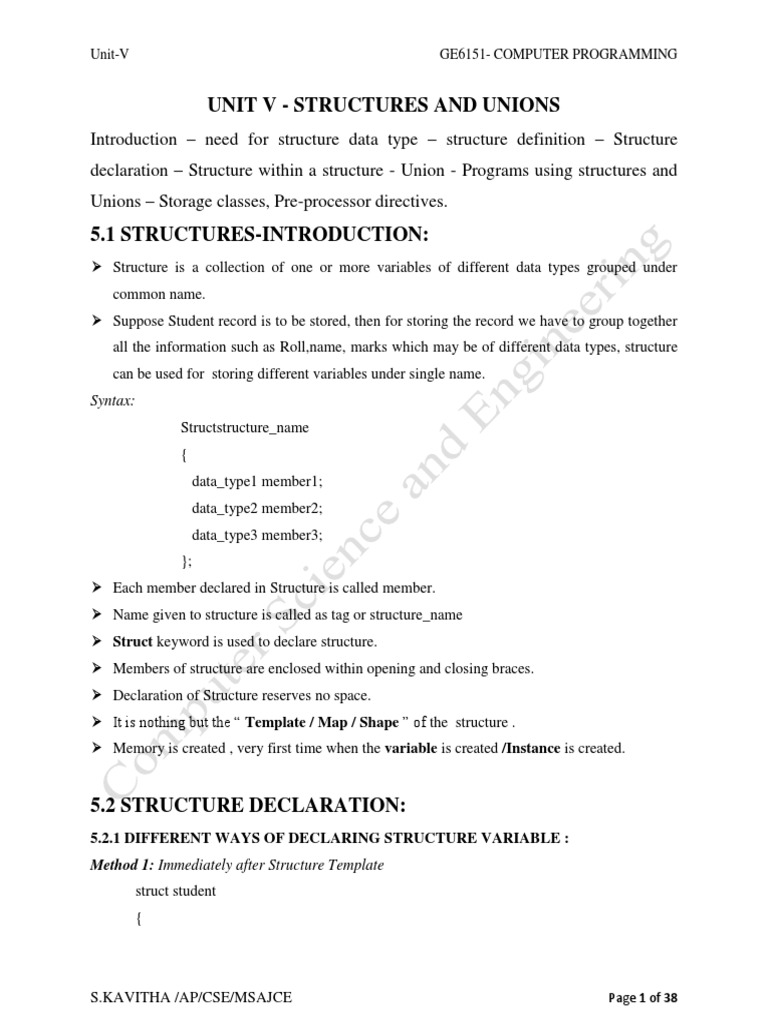 UNIT5 CP New | PDF | Variable (Computer Science) | Scope (Computer Science)